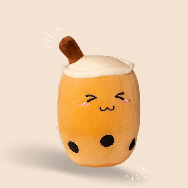 Boba Bubble Tea Plush Toy Teddy, Strawberry Milk Tea Plush, Tapioca Pl ...
