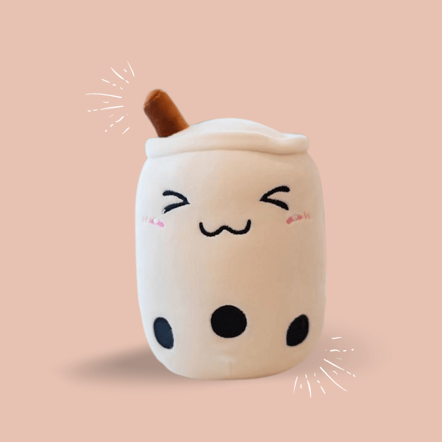 Boba Bubble Tea Plush Toy Teddy, Strawberry Milk Tea Plush, Tapioca Pl ...