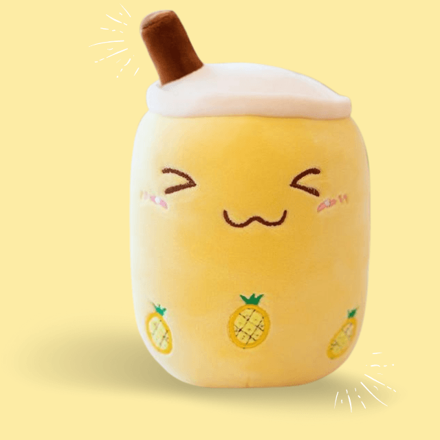 Boba Bubble Tea Plush Toy Teddy, Strawberry Milk Tea Plush, Tapioca Pl ...